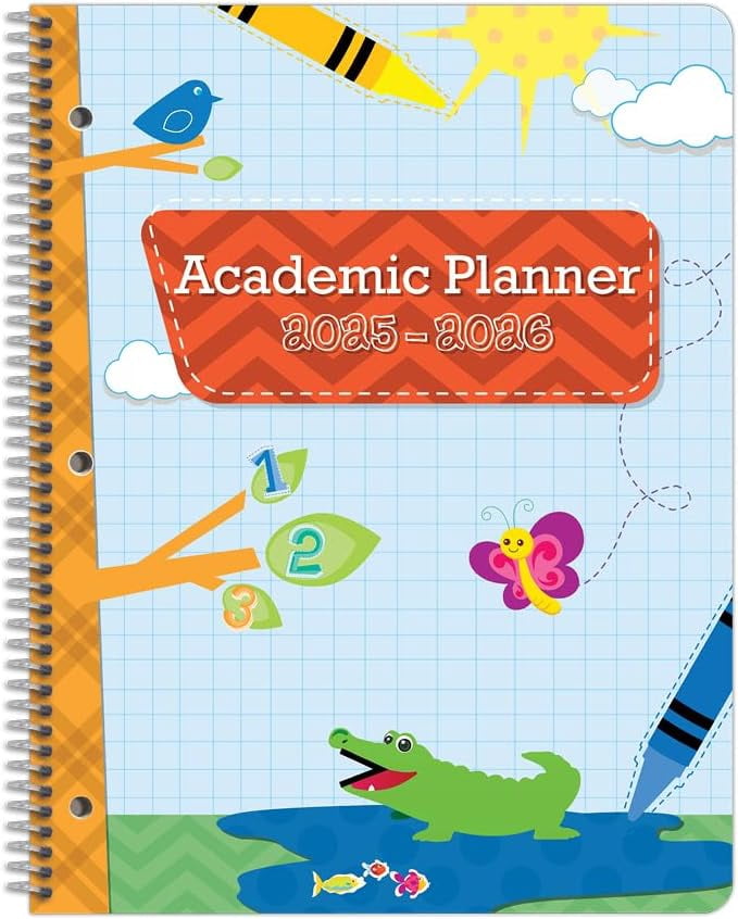 Dated Primary Student School Planner 2025-2026 Academic School Year ...
