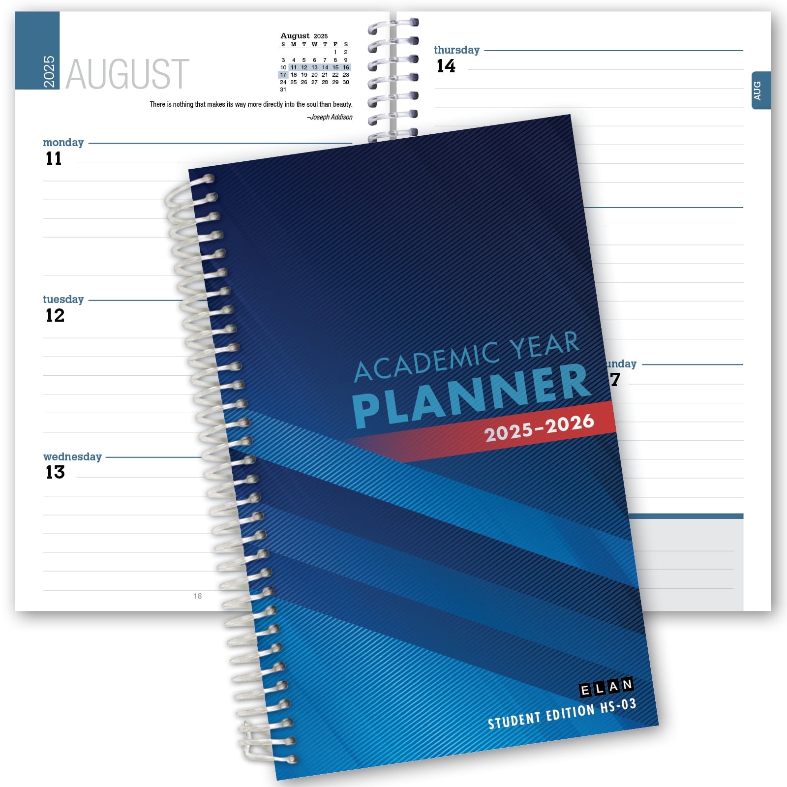 College/School Student Planner 2025-2026 by Elan Publishing Company ...
