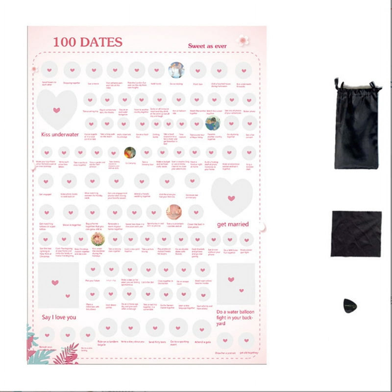 Dates Scratches Poster,Valentine's Day Ideas Picture Indie Room Decor ...