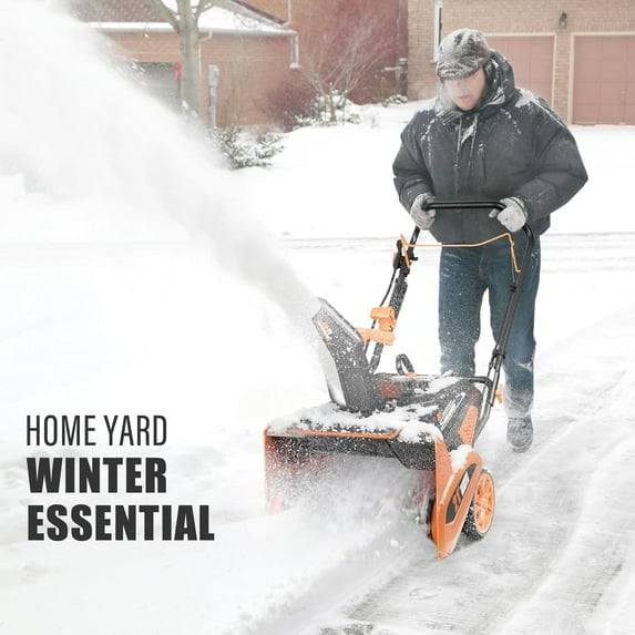 Datingday 212cc 4-Cycle Gas Snow Blower, 21-Inch Single-Stage Snow ...