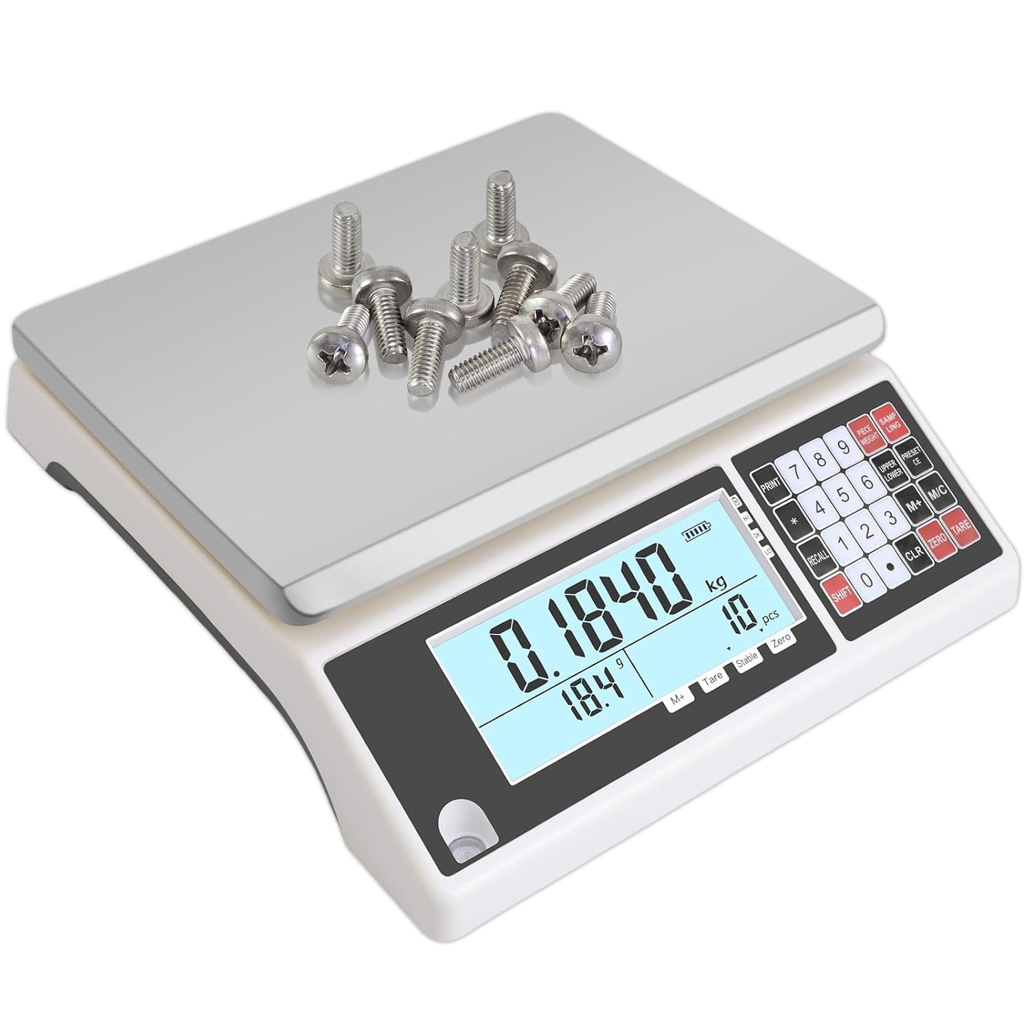 Datingday 30kg/0.5g Industrial Counting Scale for Parts Coins Piece ...