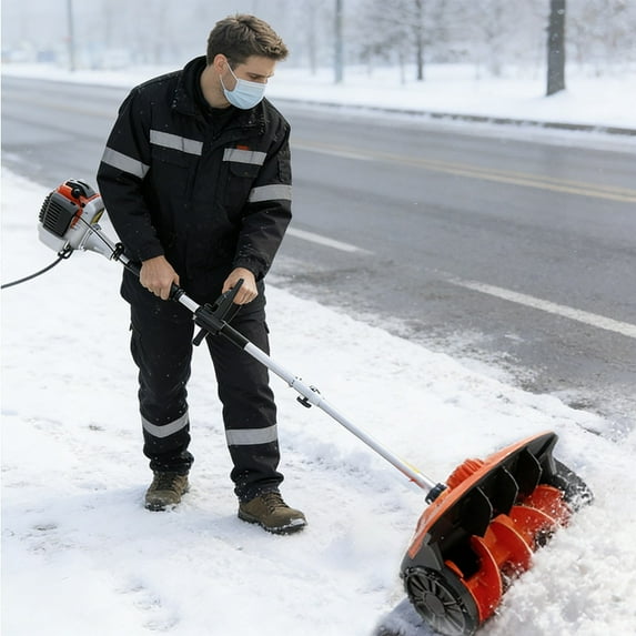 Datingday 72cc 2-Cycle 3-in-1 Gas Snow Blower & Weed Wacker Kit, 14 ...