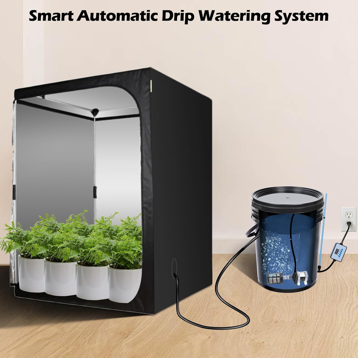 Datingday Automatic Drip Irrigation System Kits with 5 Gal Reservoir ...