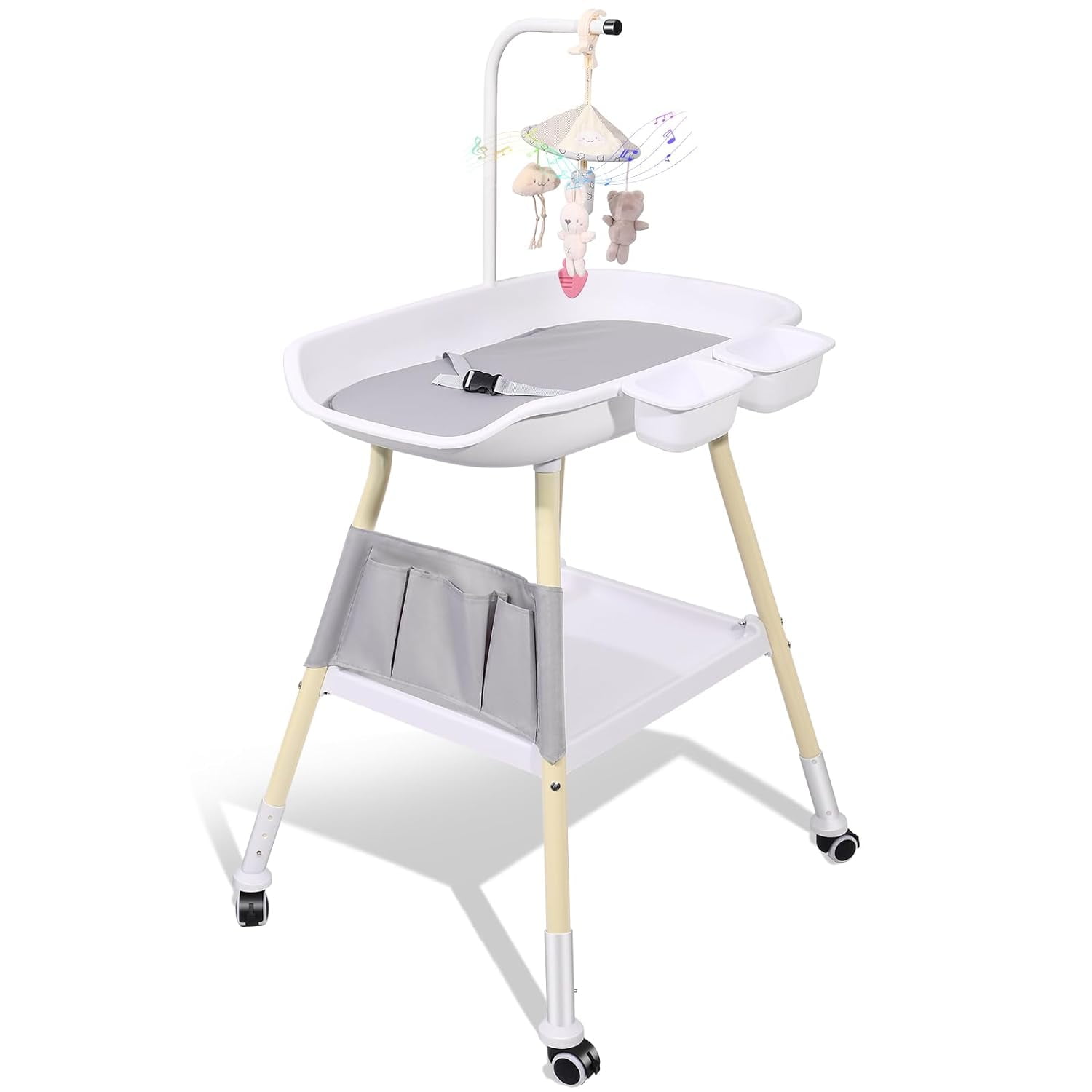 Datingday Baby Changing Table, Adjustable Height Diaper Changing ...