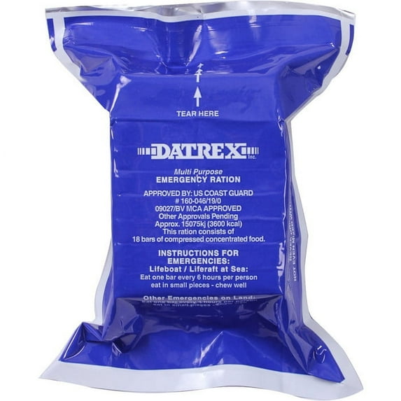Datrex - Blue Emergency Food Ration 3600 Calorie Bars - Walmart.com