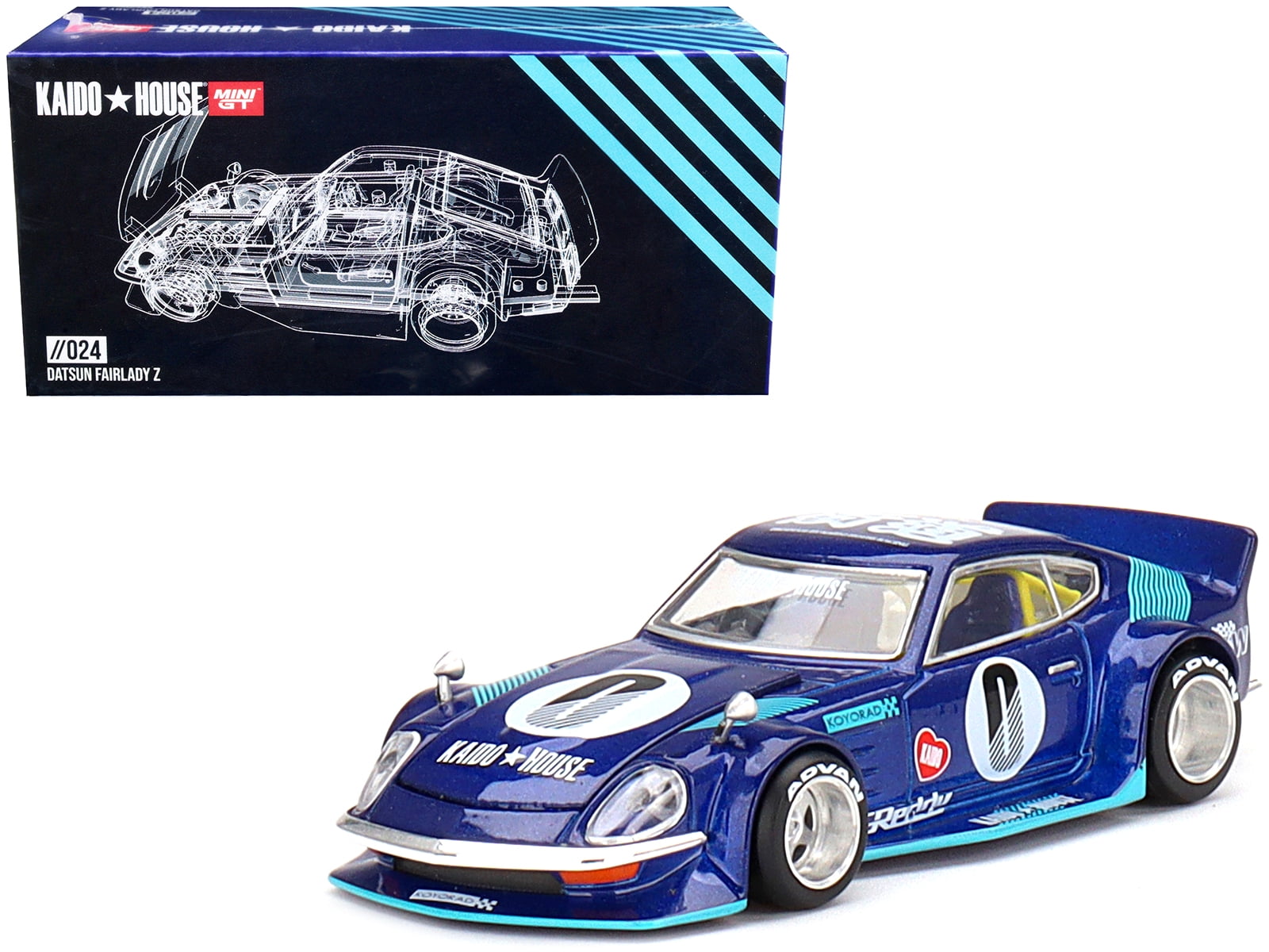 Mini GT Kaido House Datsun Fairlady Z S30Z Wide Spec Blue Edition ...