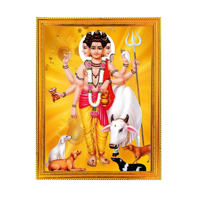 Dattatreya-Religious God Photo Frame for Home & Pooja Room Decor ...