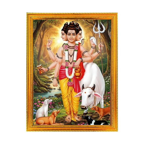 Dattatreya -Religious God Photo Frame for Home & Pooja Room Decor ...