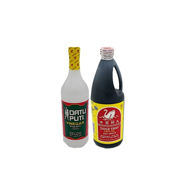Datu Puti Vinegar 1000ml and Silver Swan Soy Sauce 1000ml Bundle ...