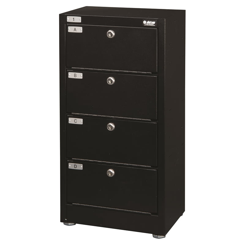 Datum Storage Solutions 4-Tier Key Lock Pistol Locker in Stealth Black ...