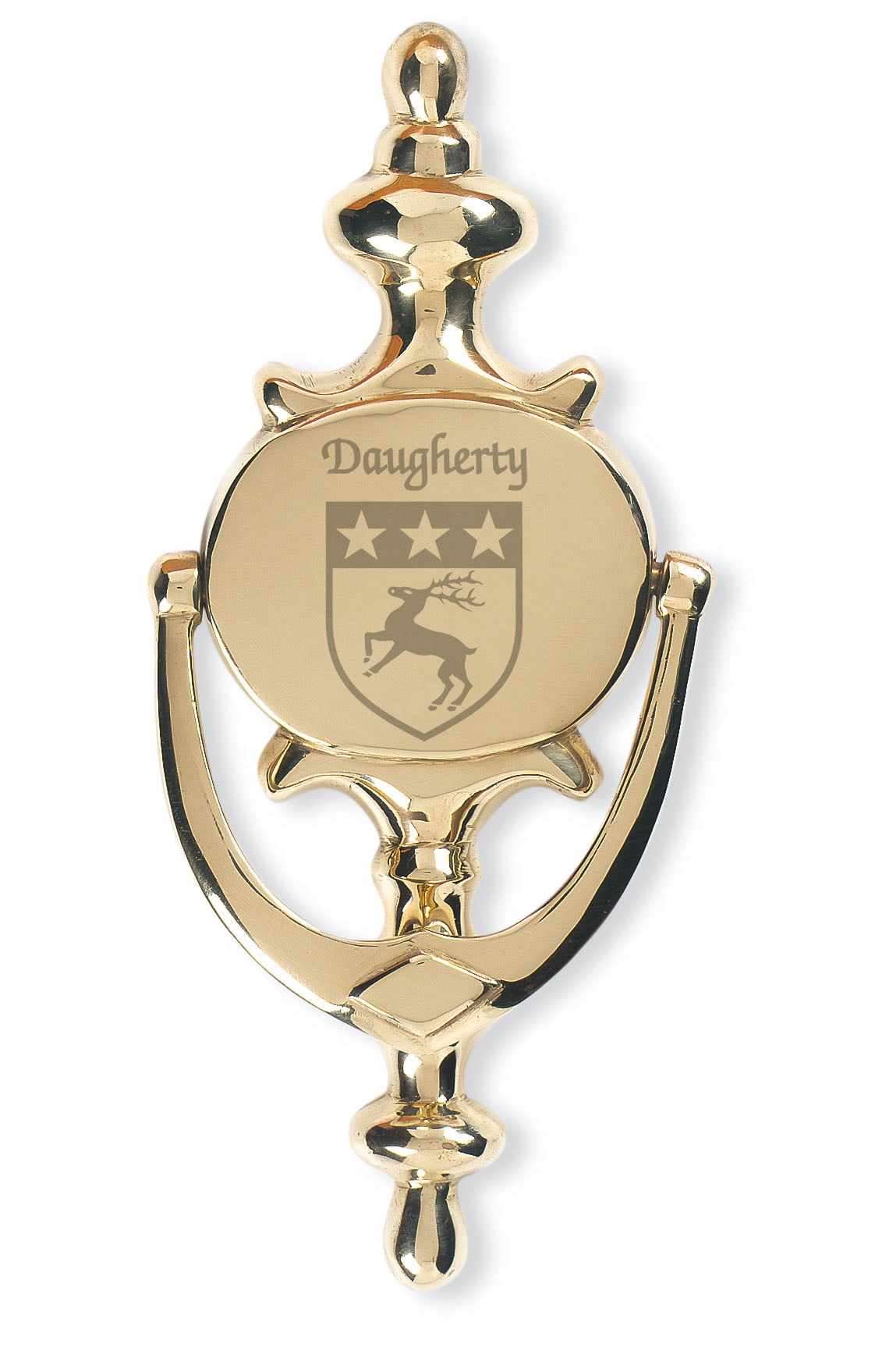 Daugherty Irish Coat of Arms Brass Door Knocker - Walmart.com