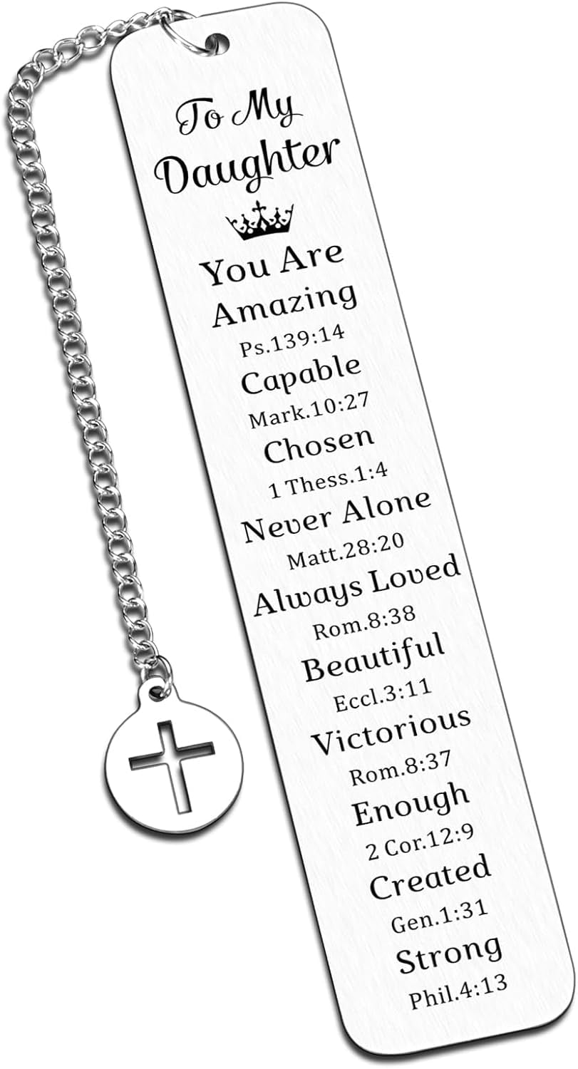 Daughter Bookmark from Mom Christian Gifts for Daughter from Mom Dad ...