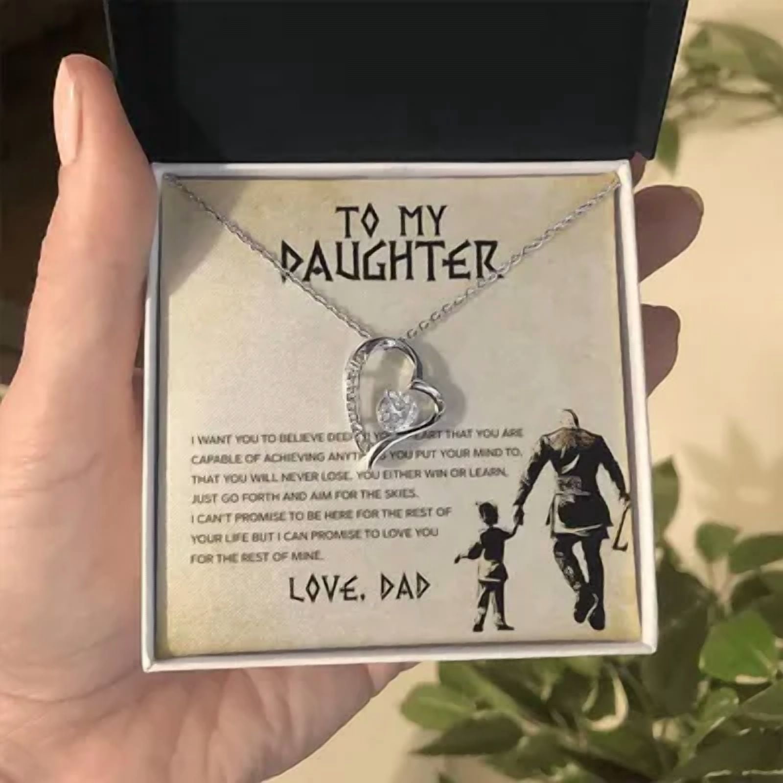 To My Daughter From Dad, I Want You To Believe, Forever Love Heart ...