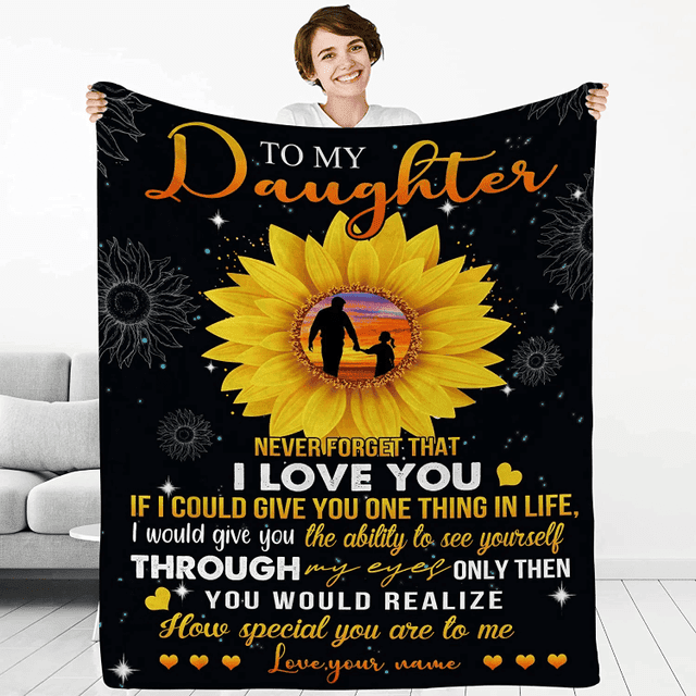 Daughter Gift Blanket - Personalized Gifts for Daughter, To My Daughter ...
