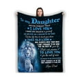 Daughter Gift from Dad Birthday Gifts from Lion Father Blanket to My ...
