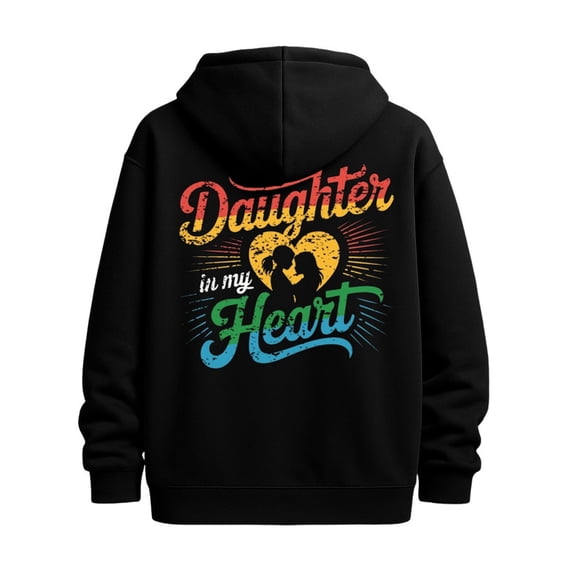 Daughter Heart Hoodie hoodies for men graphic hoodies black Casual ...