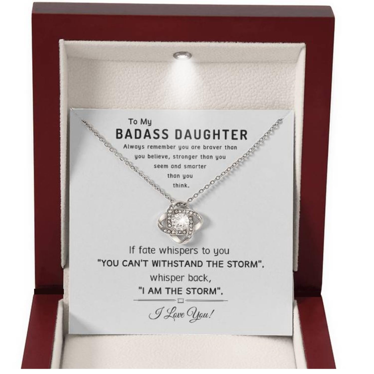 Daughter Jewelry From Dad And Mom, Badass Jewelry, Mother Daughter ...