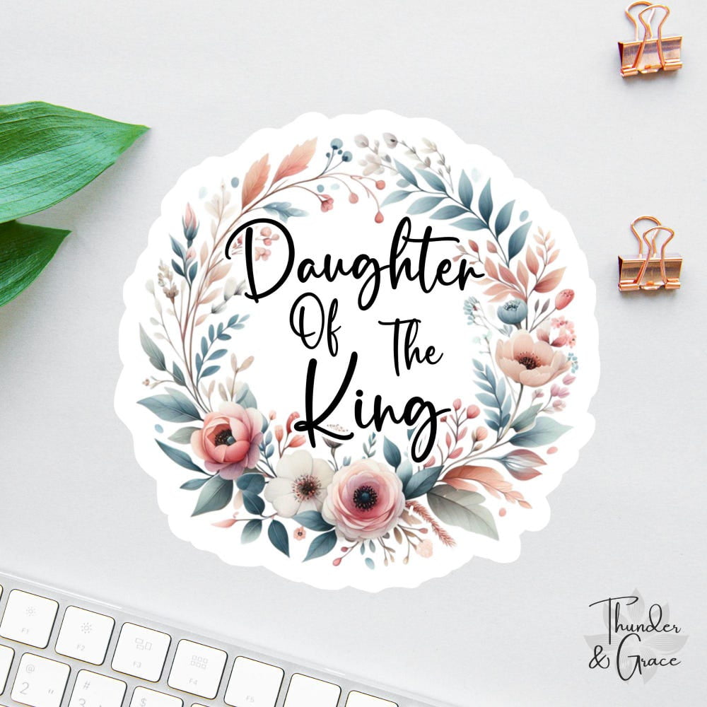 Daughter Of The King Sticker, Jesus Sticker, Bible Journaling, Bible ...