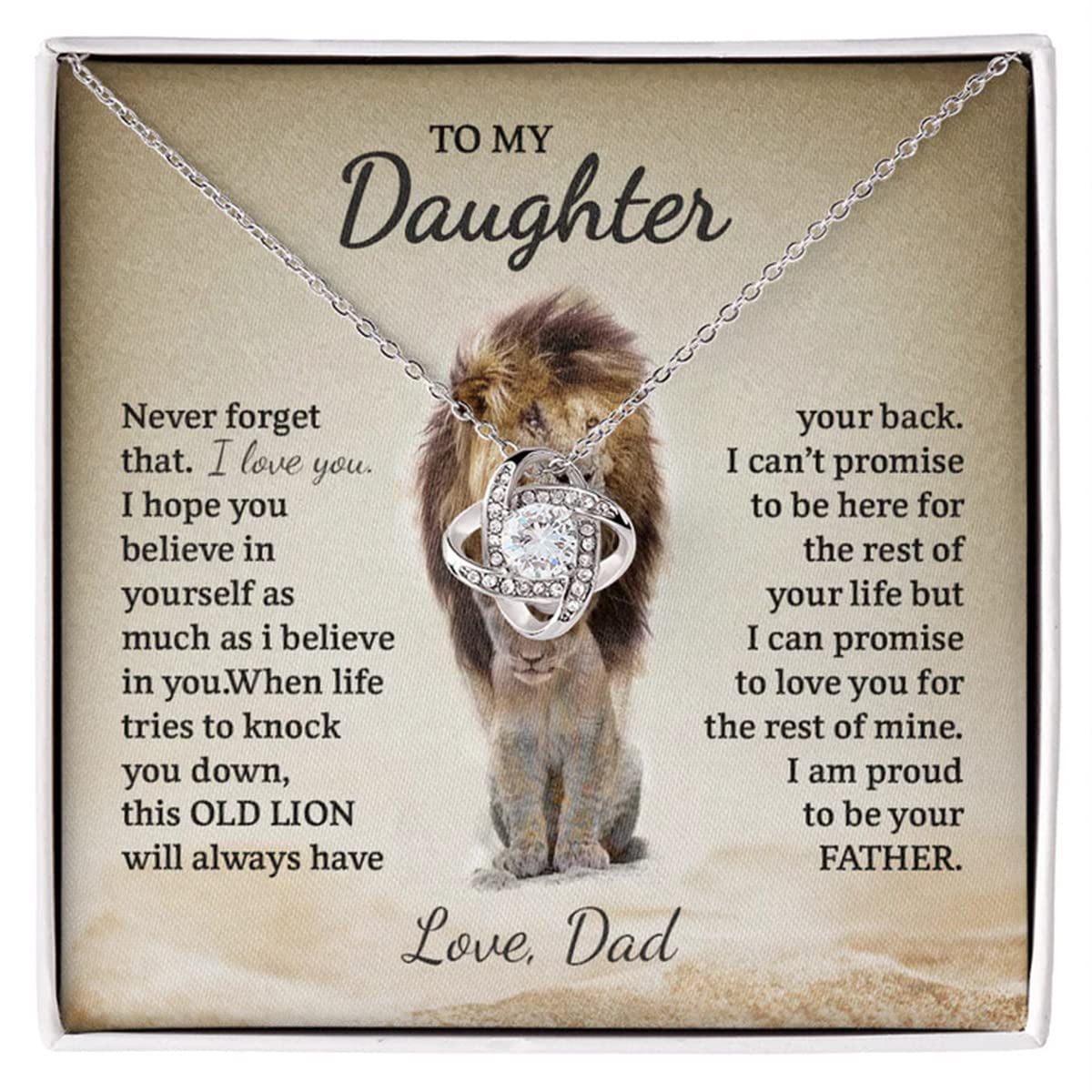 To My Daughter Necklace From Dad, Daughters From Dad, Father Daughter ...