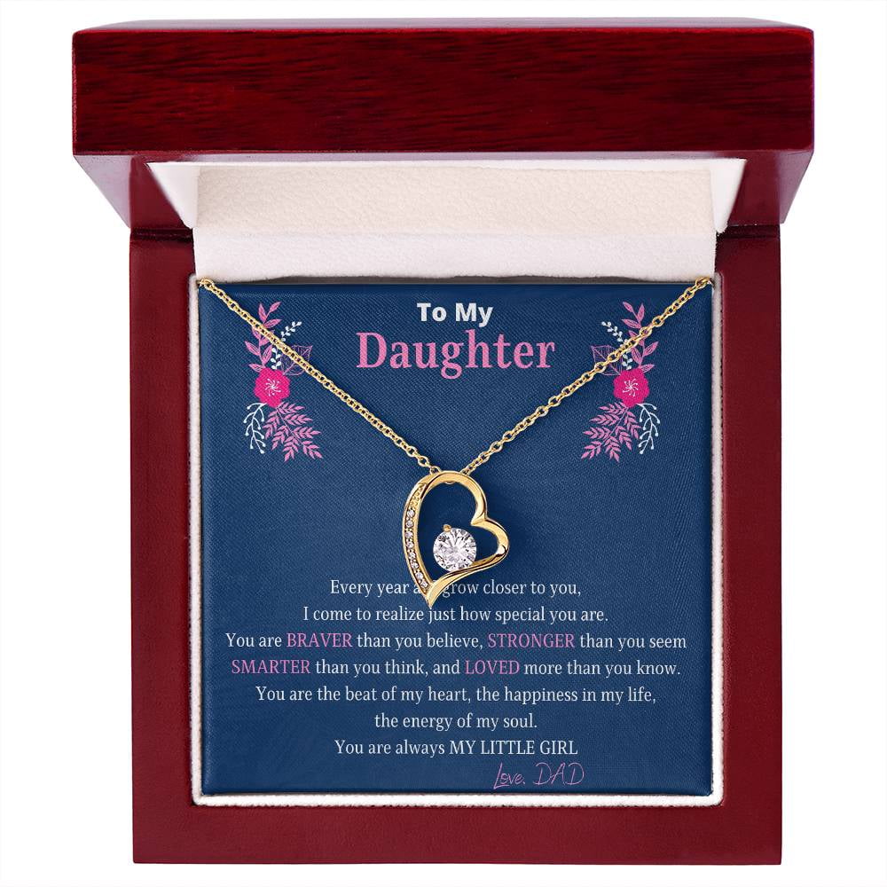 To My Daughter Necklace - Love Dad Daughter Gift From Dad, To My ...