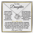 To My Daughter Never Forget That I Love You Necklace A Meaningful ...