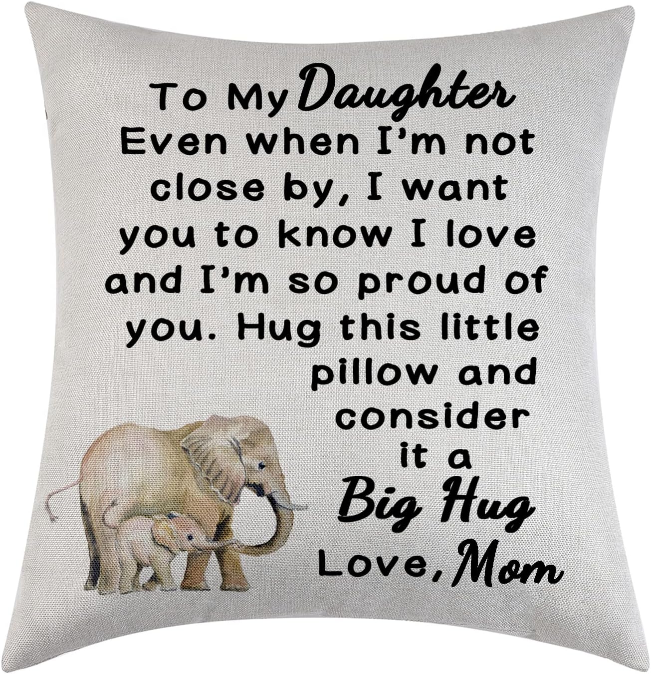 Daughter Pillow Cover from Dad Daughter Cushion Cover Daughter Birthday ...