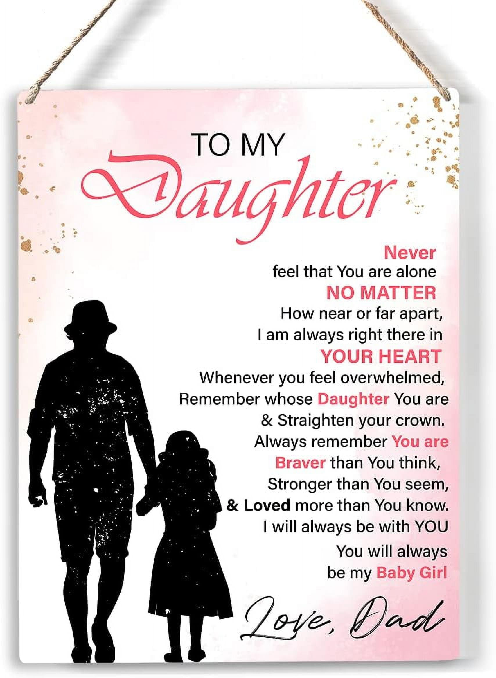 Daughter Remember That You are Braver Than You Think Wood Sign to My ...
