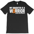 Daughter Warrior Funny Orange Ribbon Leukemia Cancer Awareness H15943 T ...