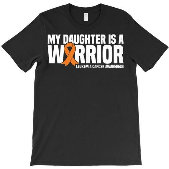 Daughter Warrior Funny Orange Ribbon Leukemia Cancer Awareness H15943 T ...