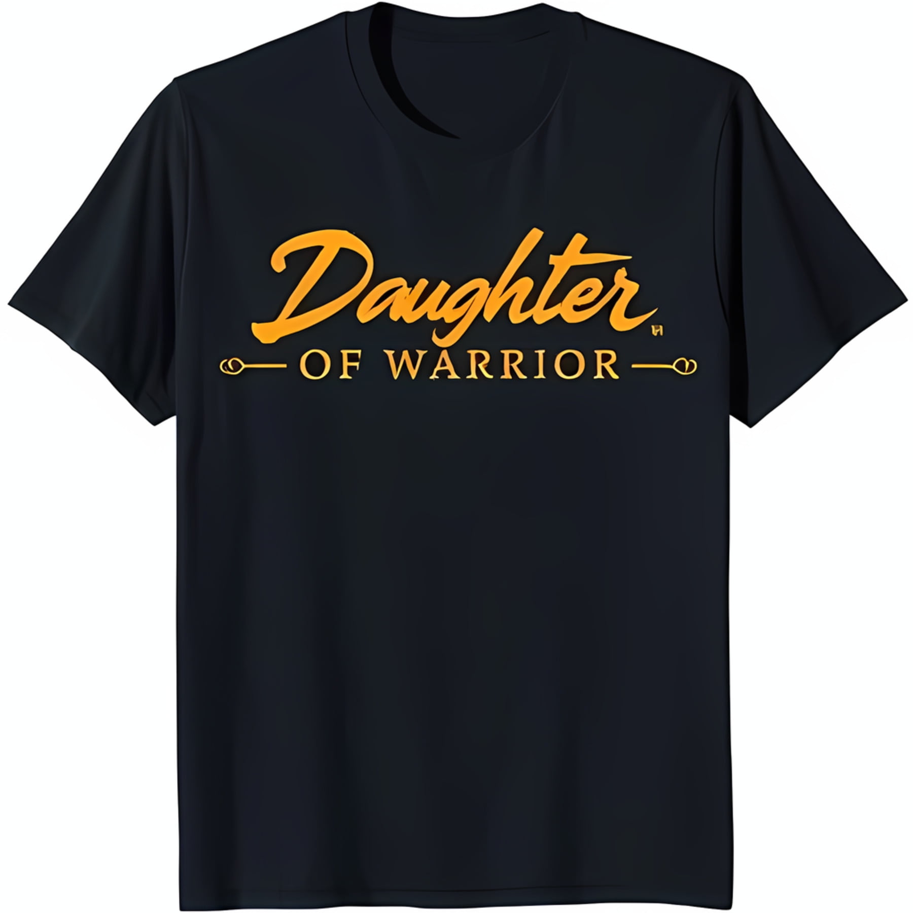 Daughter of Black T-Shirt Bold Cursive Design in Empowering - Walmart.com