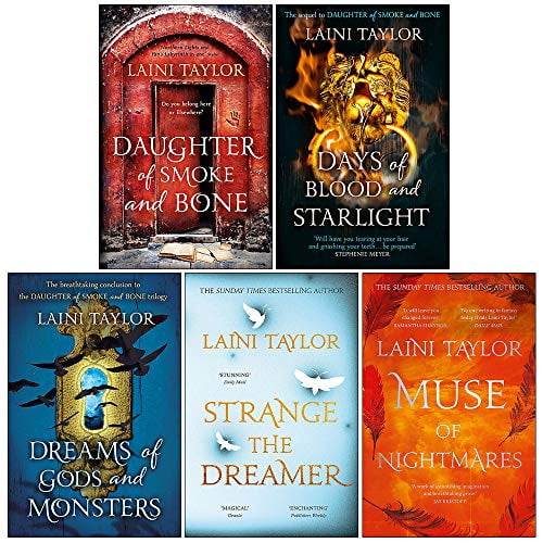 Daughter of Smoke and Bone Trilogy & Strange the Dreamer 5 Books ...