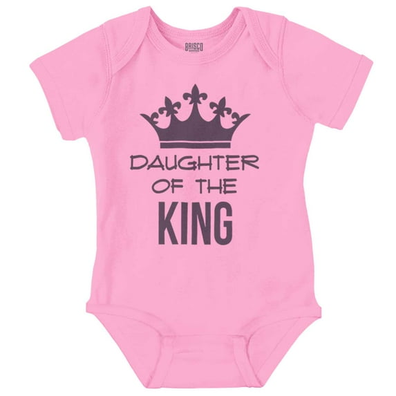 Daughter of the King Daddy Girl Tiara Bodysuit Jumper Girls Infant Baby ...