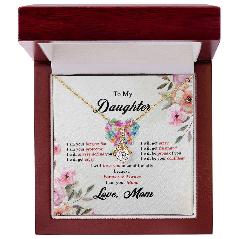 Daughter's GIFT - Love You Unconditionally, Alluring Beauty Necklace ...
