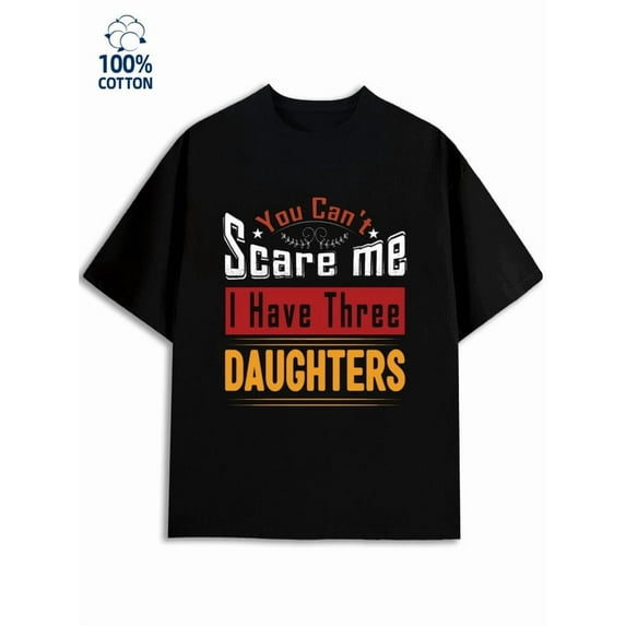 Daughter's Pride men funny humor 180G 100% Cotton black husband y2k ...