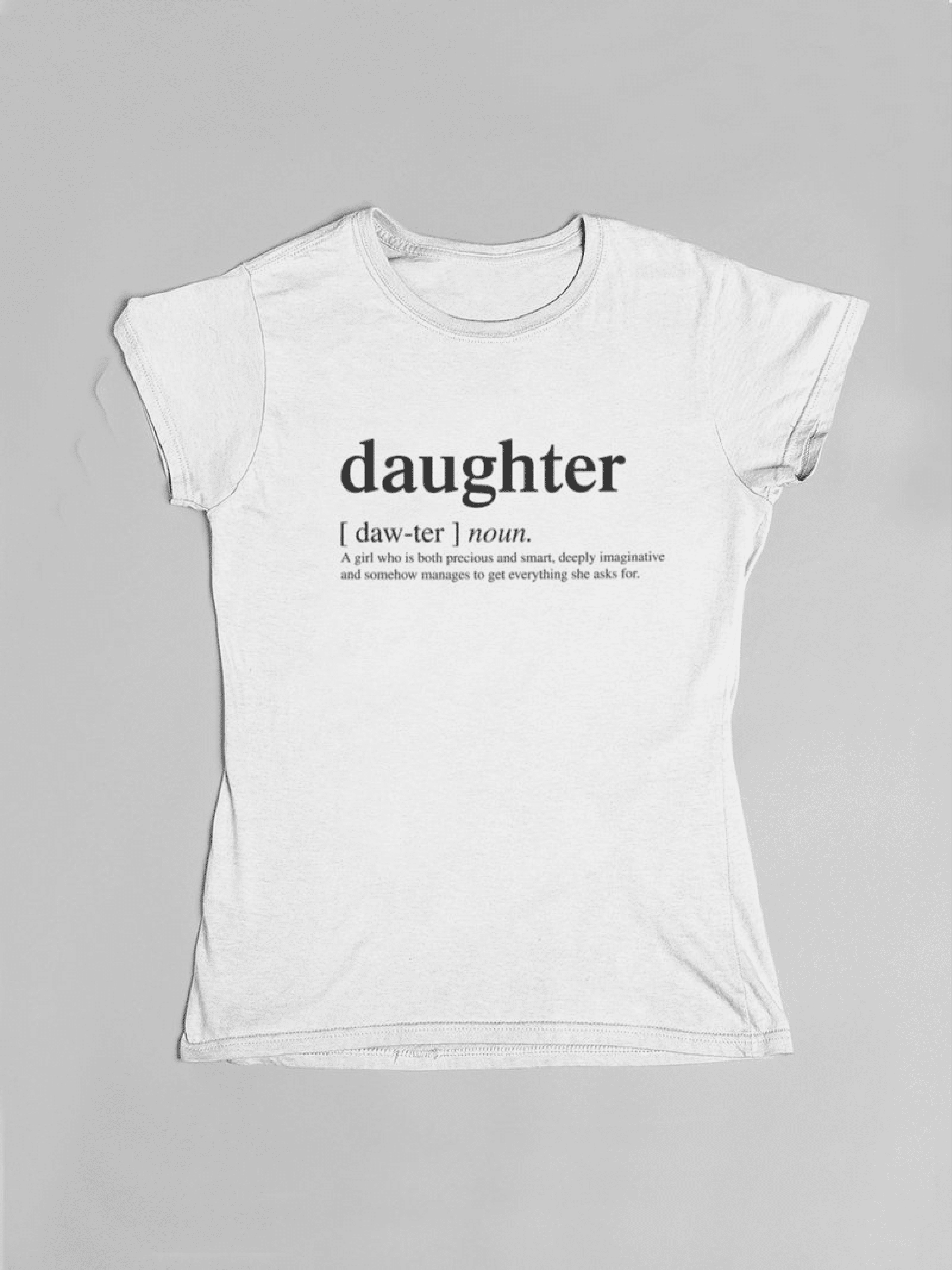 Daughter slogan t-shirt in white Size: 3T, Color: White - Walmart.com