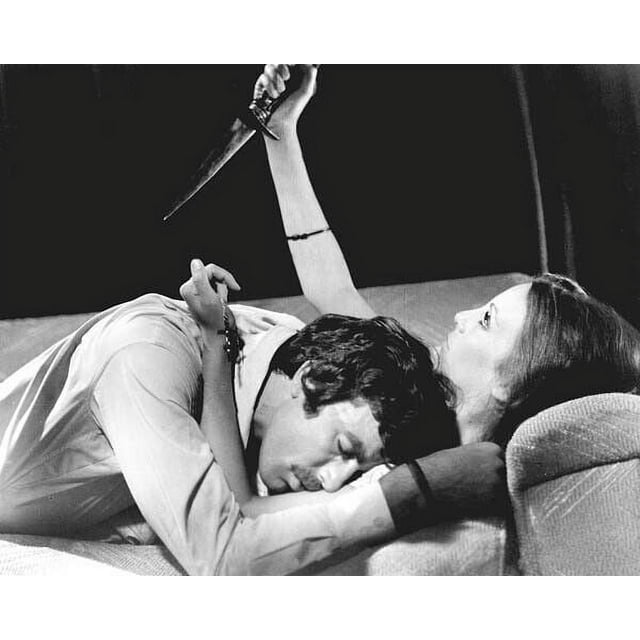 Daughters of Satan 1972 Tom Selleck about to be stabbed by Barra Grant ...