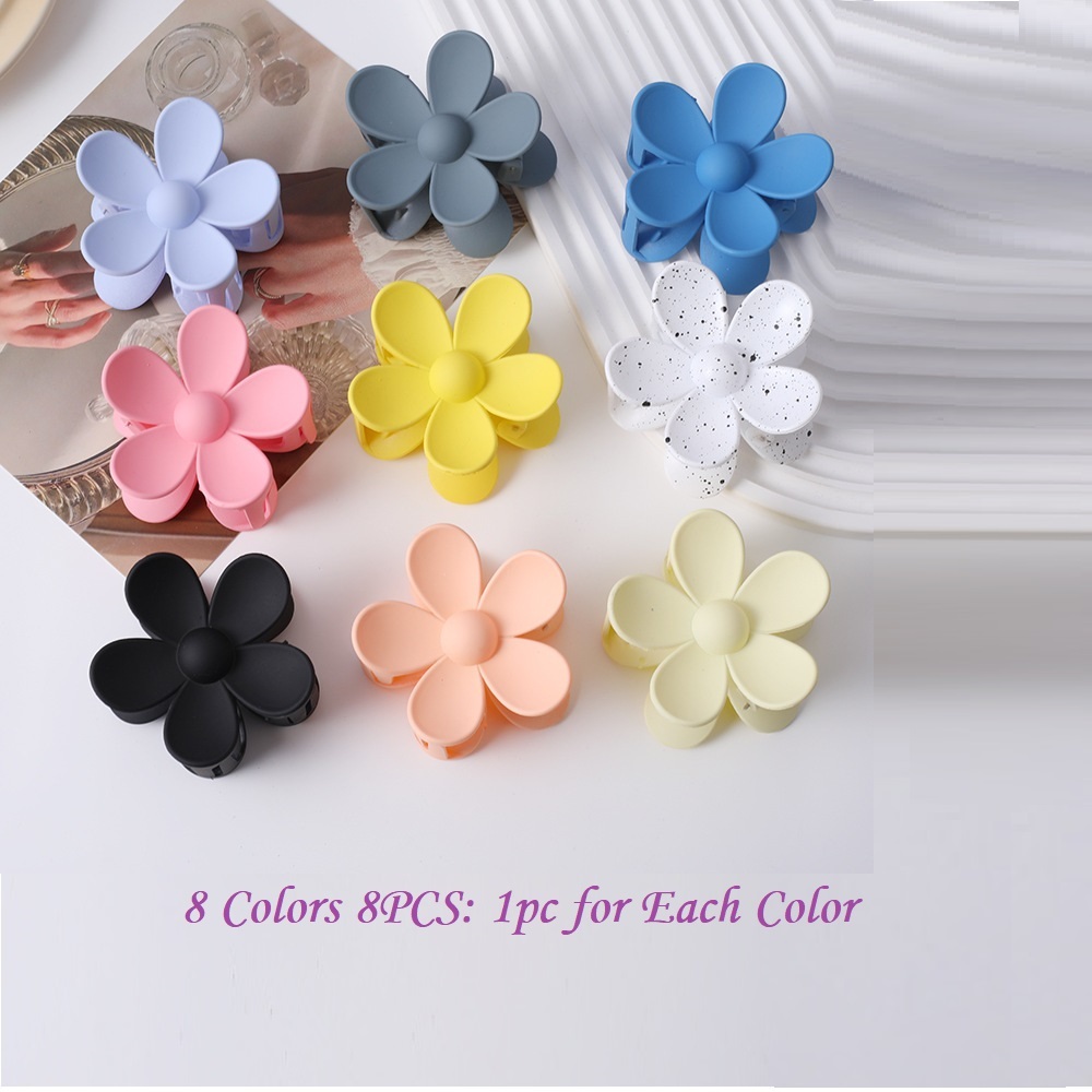Daupanzees Mini Cute Flower Hair Clips, 9 PCS Hair Claw Clips, Nonslip ...