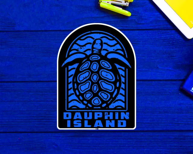 Dauphin Island Alabama Sea Turtle Al Sticker Phone Decal Water Bottle ...