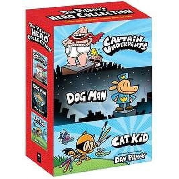 Dav Pilkey's Hero Collection: 3-Book Boxed Set (Captain Underpants #1 ...