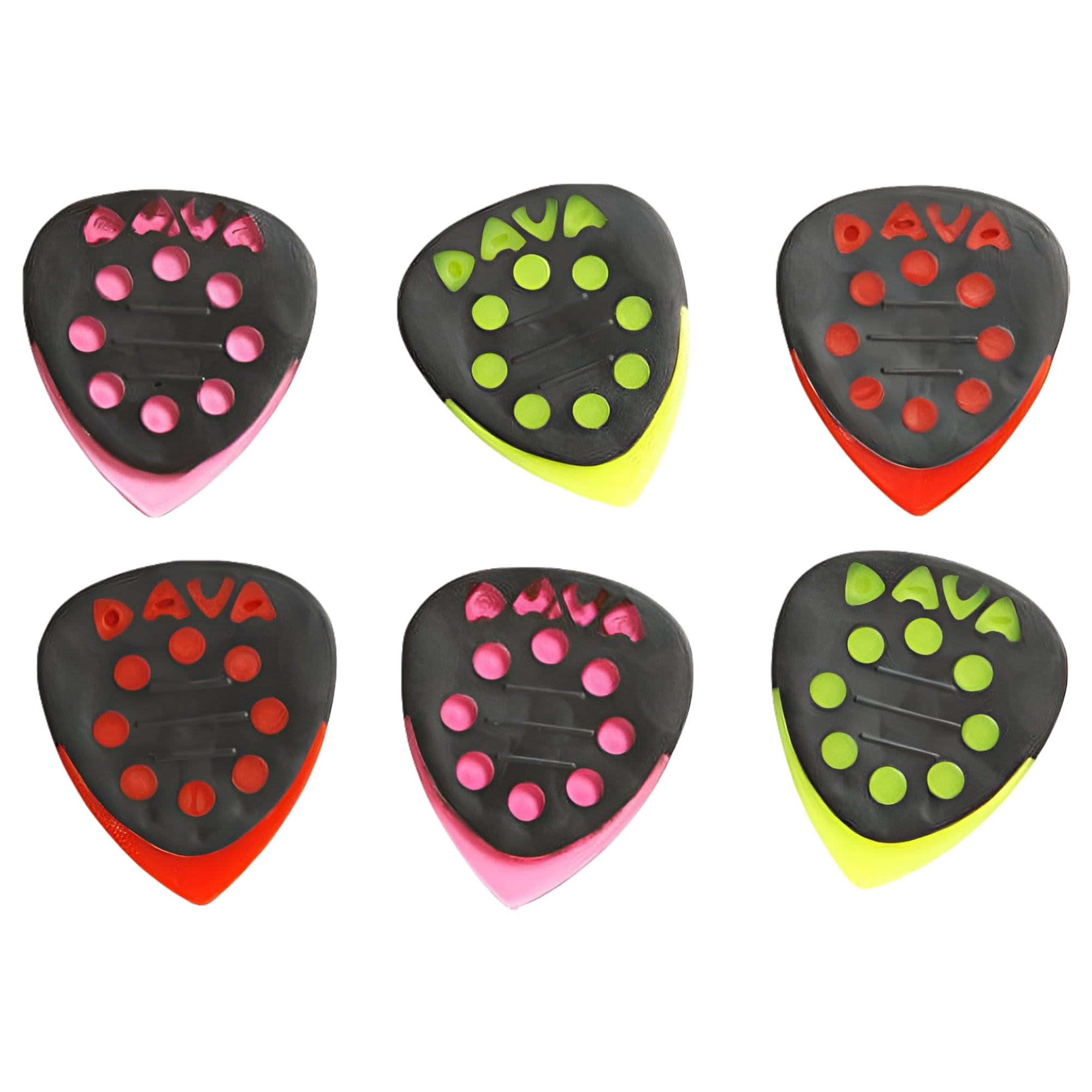 Dava Guitar PIcks Grip Tips Control Combo Pack 6-Picks - Walmart.com