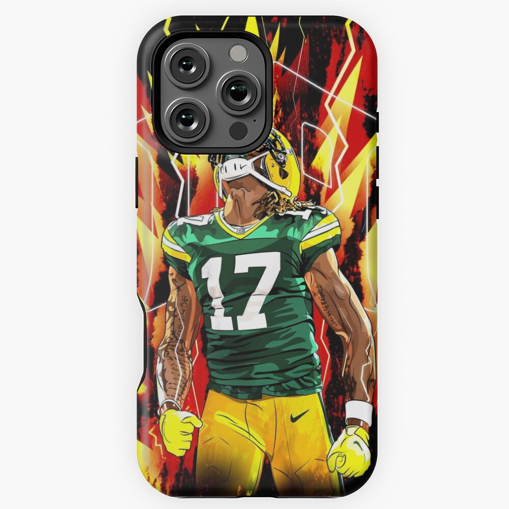 Davante Adams Super Saiyan Packers Phone Case for iPhone 16 15 14 13 12 ...