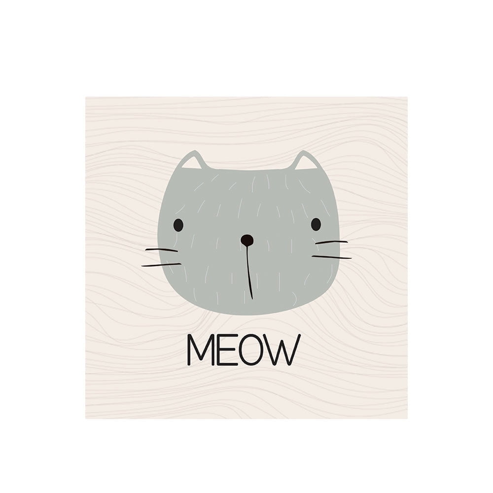 Davanti Pet Lovers Antibacterial Vinyl Pet Mat, Meow 15"x19" - Walmart.com