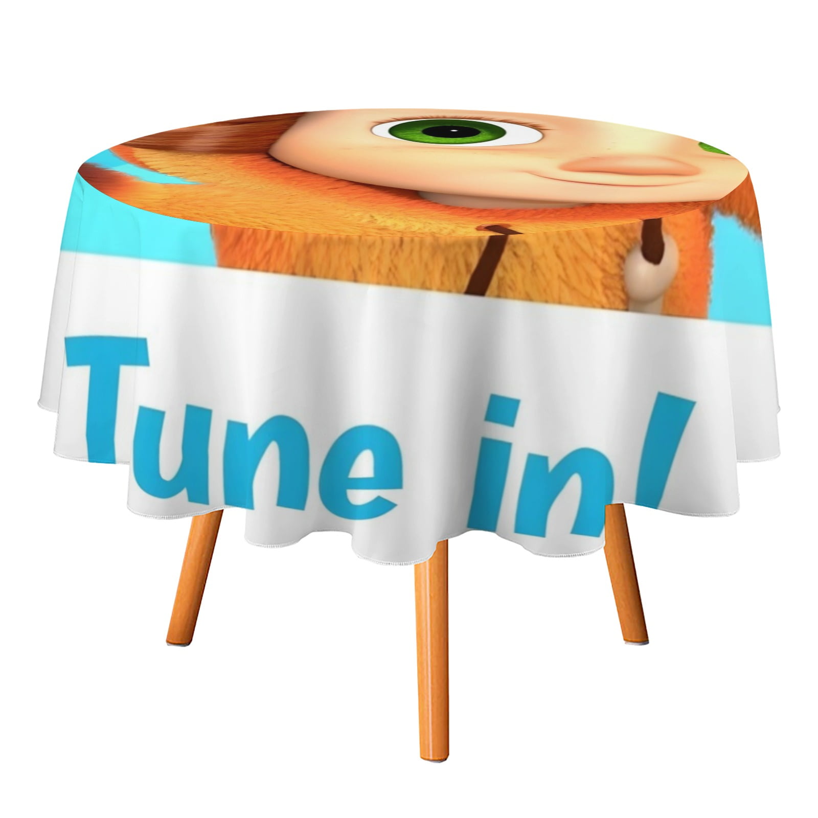 Dave and AVA-Theme Round tablecloth has an iconic print, fits most ...