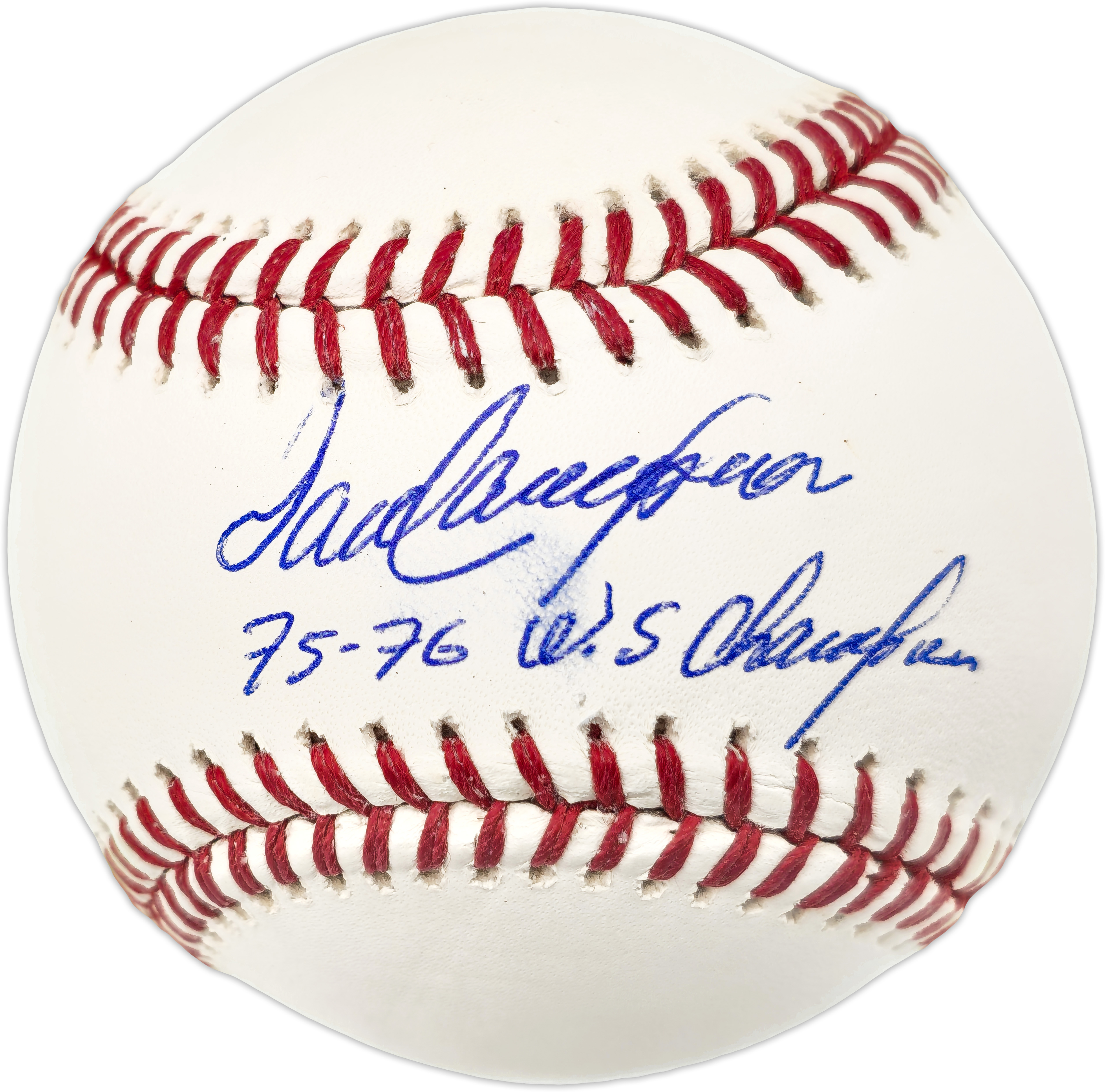 Dave Concepcion Autographed Official MLB Baseball Cincinnati Reds "75 ...