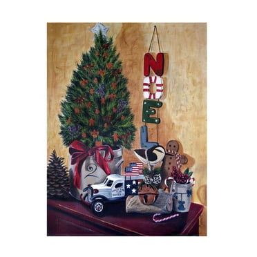 Ruth Sanderson 'Bringing Home The Christmas Tree' Canvas Art - Walmart.com