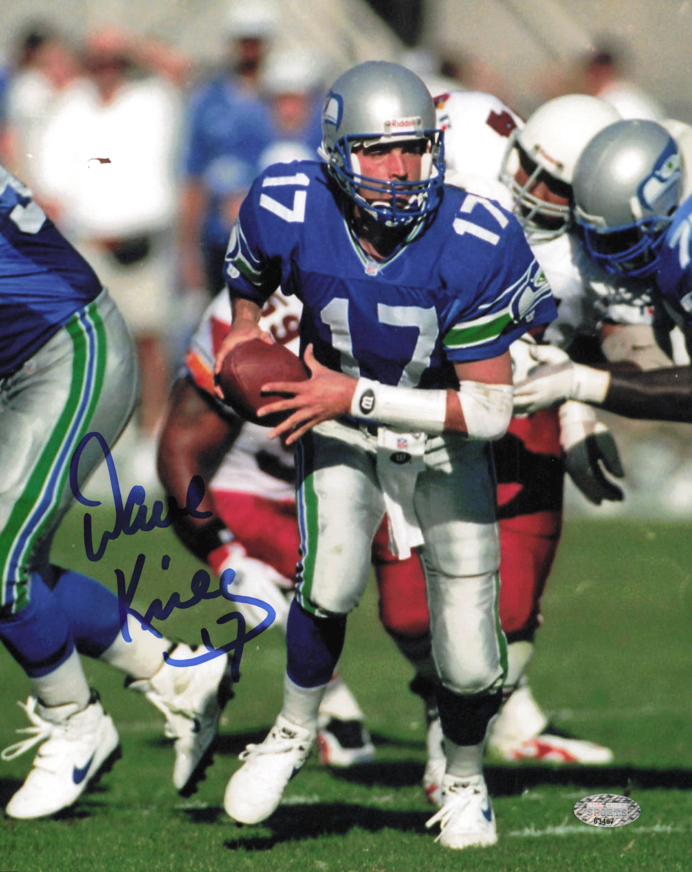 Dave Krieg Autographed 8x10 Photo Seattle Seahawks MCS Holo #63467 ...