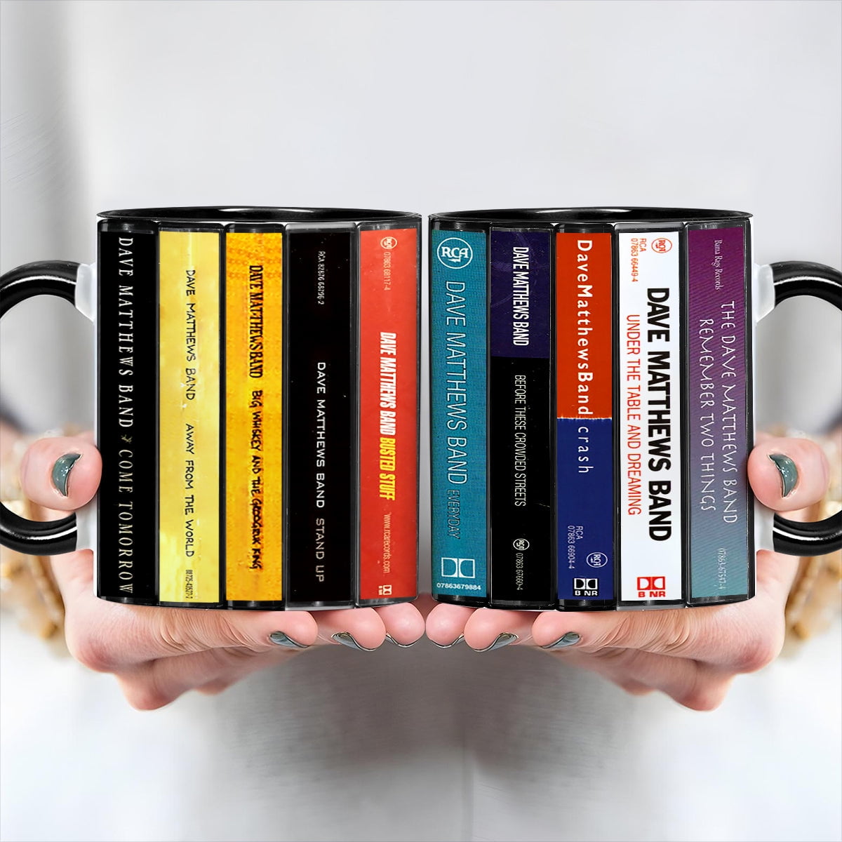 Dave Matthews Band Albums Cassette Collection Retro Coffee Mug 11oz ...
