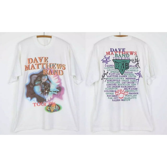 Dave Matthews Band Crash Tour 1996 Two-Sided Shirt Unisex S-4XL Hot ...