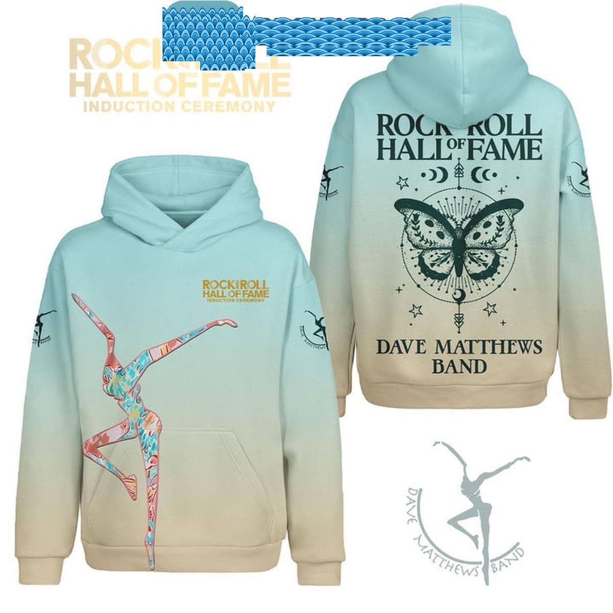 Dave Matthews Band Hall Of Fame Rock And Roll Introduction 2024 Hoodie ...