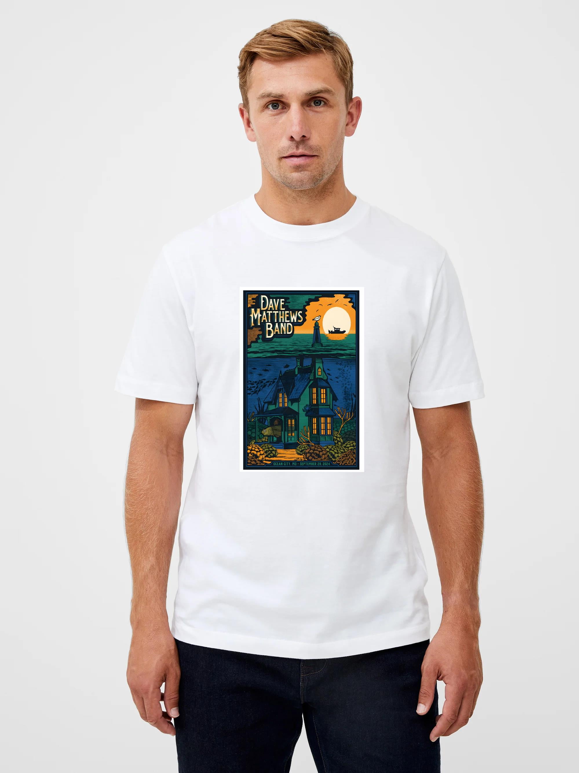 Dave Matthews Band On Sep 29 2024 Ocean City MD Tour Poster Shirt DMB ...